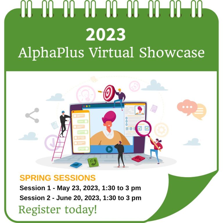 Archive: Register for two Spring AlphaPlus Virtual Showcases - AlphaPlus